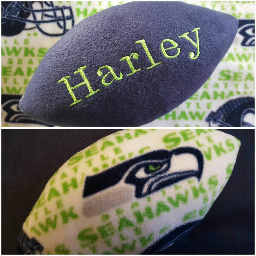 Personalized Seattle Seahawks Inspired Fleece Fabric Soft Football ...