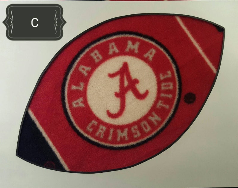 Personalized Handcrafted University of Alabama Inspired Fleece Fabric ...