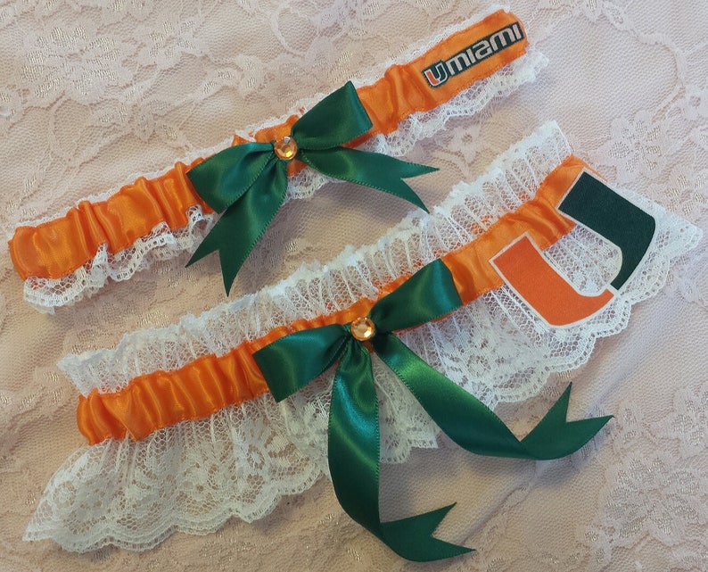 Miami Hurricanes University College Inspired White Lace - Etsy