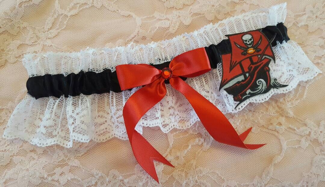 Tampa Bay Buccaneers Inspired Wedding Garter Belt or 2pc Set W/ White ...