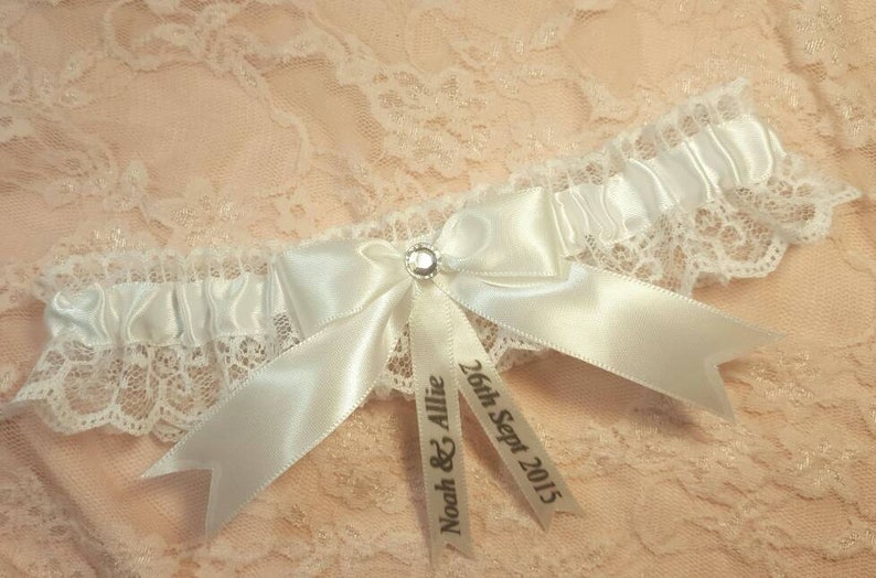White Satin and Lace Wedding Garter Belt or 2pc Set - Etsy