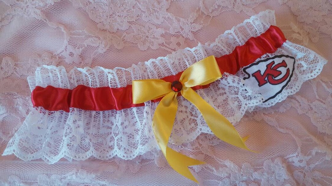 Kansas City Chiefs Inspired Wedding Bridal Garter Belt or 2pc Set W ...