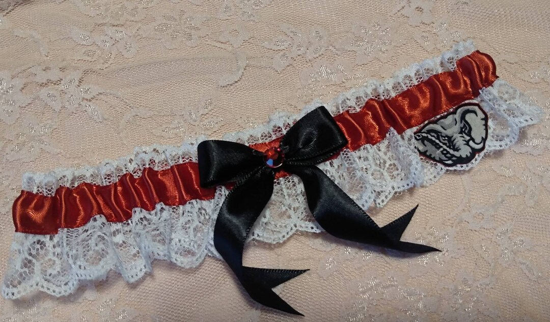 University of Alabama Inspired Wedding Leg Garter Belt Toss or Set ...