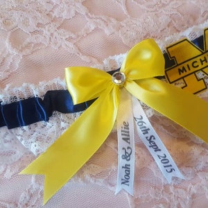 University of Michigan Wolverines UM Inspired Wedding Garter Belt Toss ...