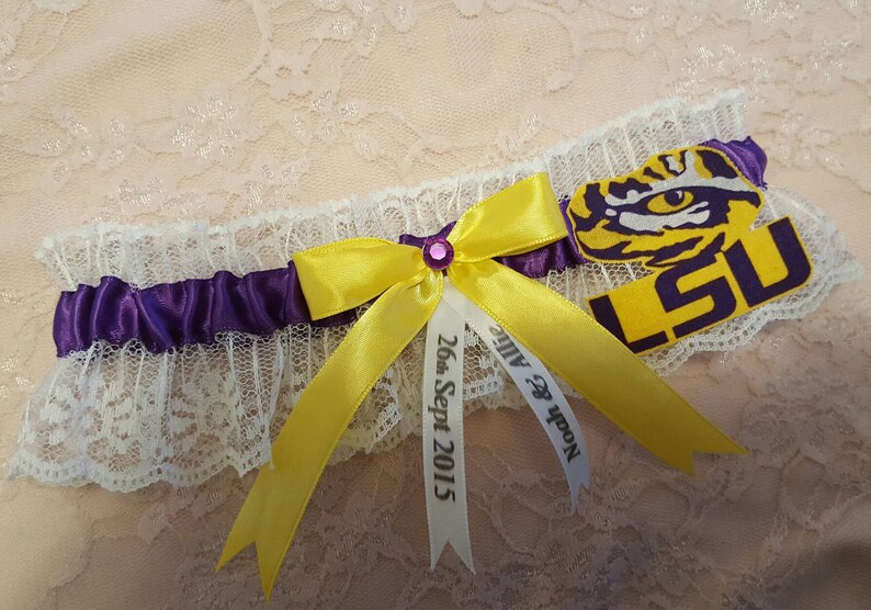 Louisiana State University LSU Inspired White Lace Wedding - Etsy