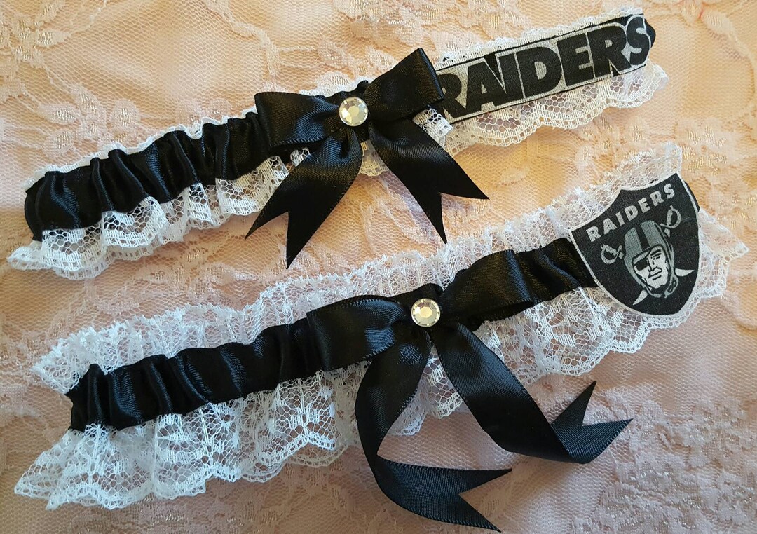 Las Vegas Raiders Inspired Wedding Bridal Garter Belt Set White Lace - Etsy