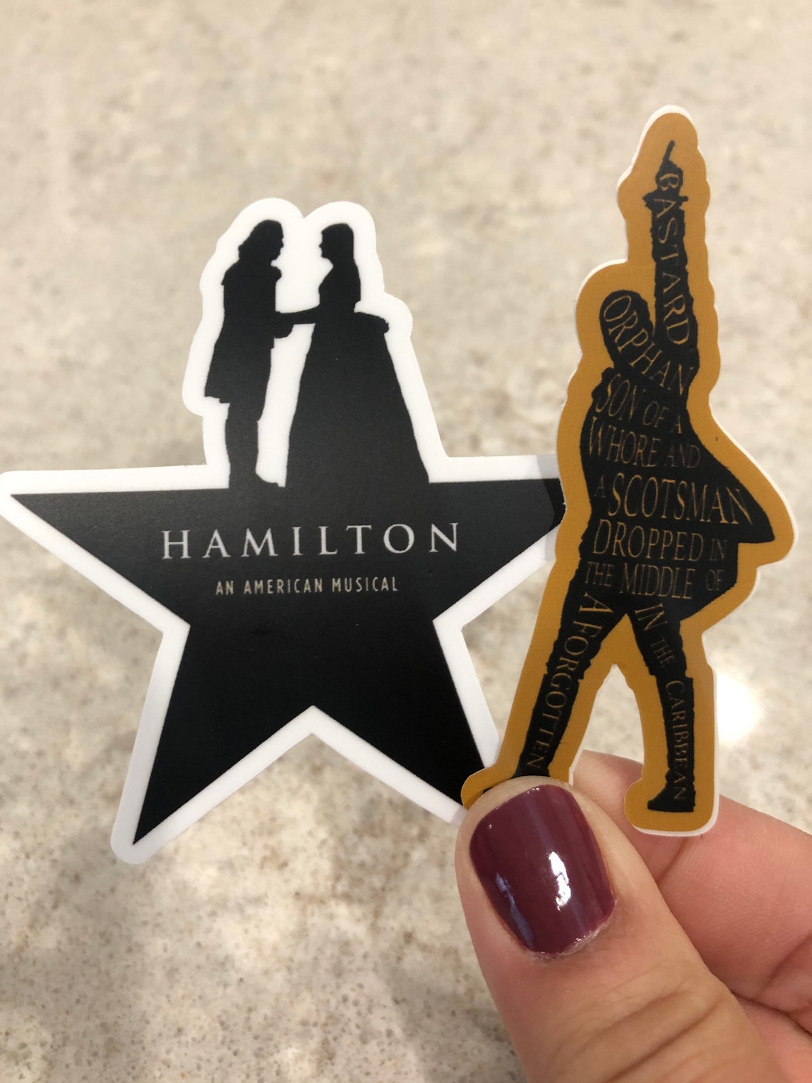 Choice of Hamilton the Musical Vinyl Laptop Water Bottle Stickers - Etsy