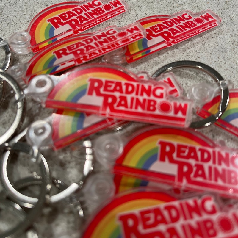 Rainbow Keychain - Etsy