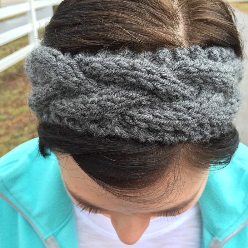 Cable Knit Headband Etsy