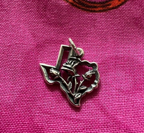 James Avery Retired Texas Yellow Rose Charm - Gem