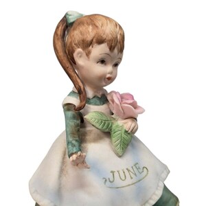 Vintage Geo Z. Lefton, China Porcelain, June Birthday Girl, Figurine ...