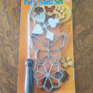 Vintage Nordic Ware Style Rosette & Timbale Iron, 3 Cookie and Patty ...