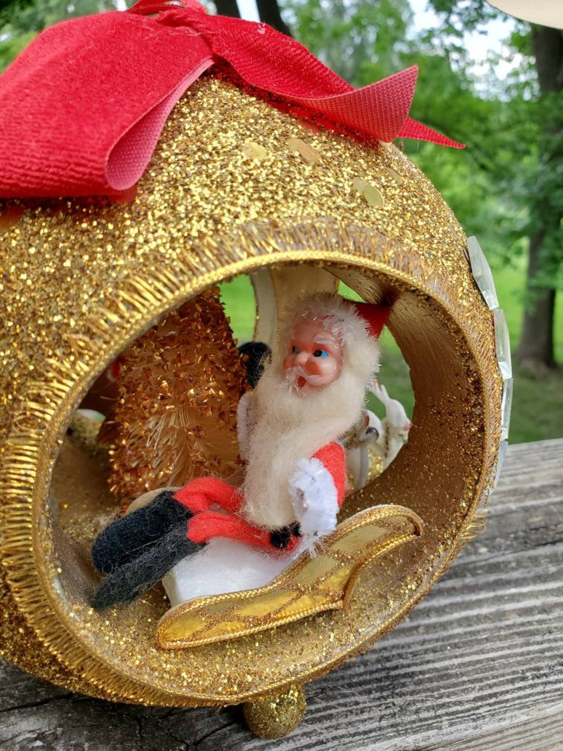 Christmas Santa Diorama Decoration Mint in the Original Box - Etsy