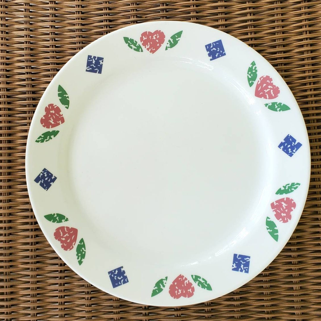 Dinner Plate, 10.25", Quilt Pattern, Vintage Corelle Dinnerware ...