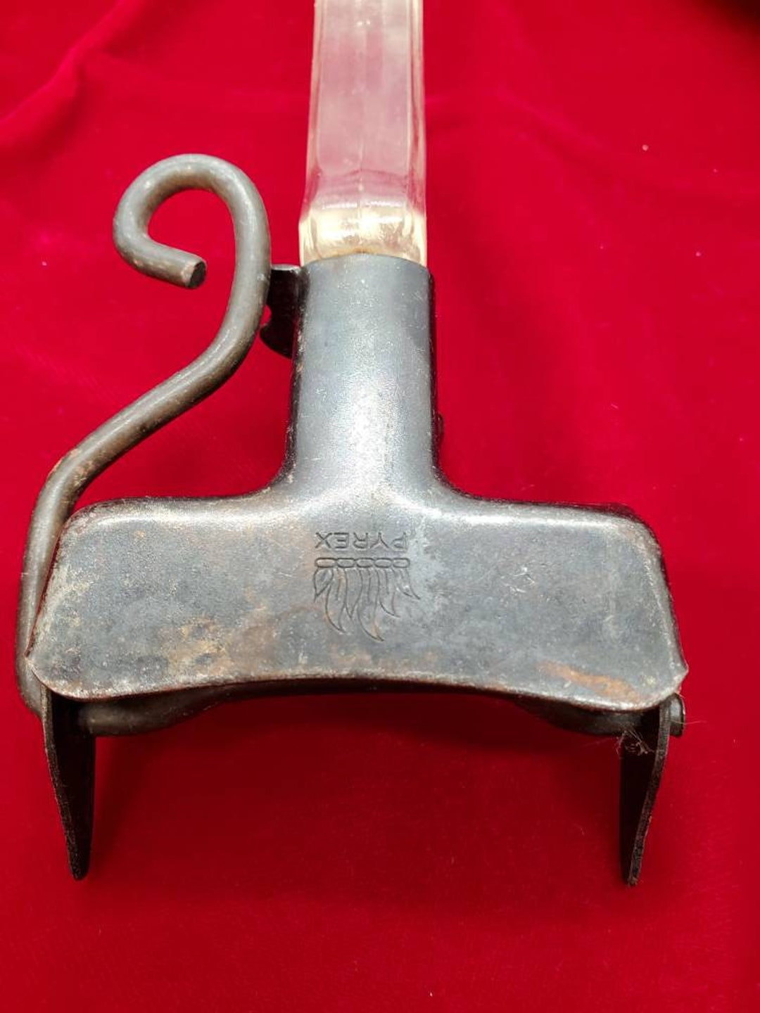 Pyrex Flame Ware Pot Handle Corning Ware, Glass Handle, No Hanging Loop ...