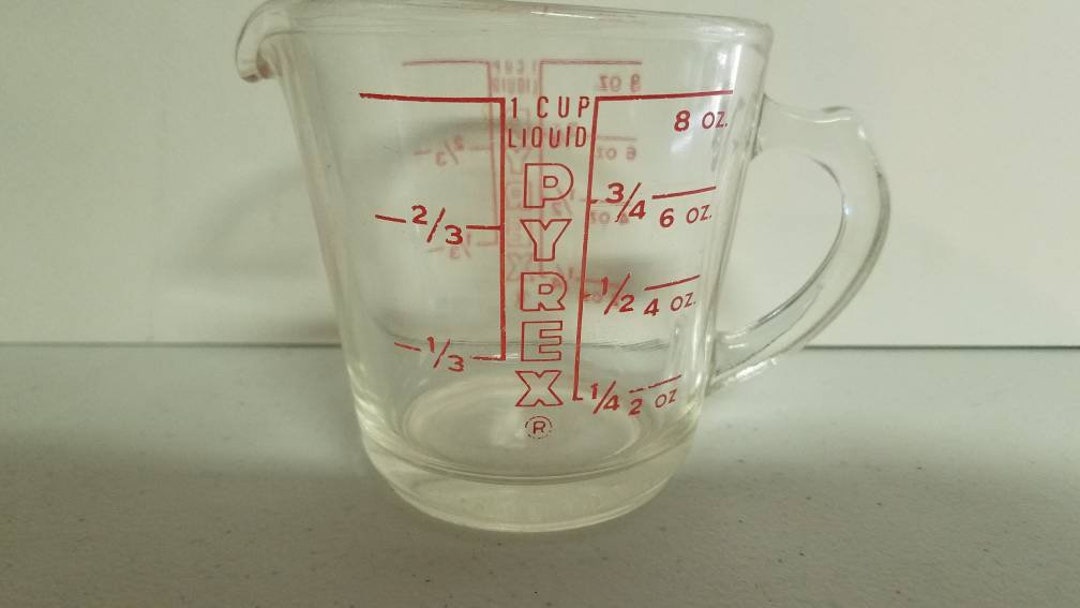 Pyrex Measuring Cup Vintage Made in the Usa Half Pint 508 - Etsy