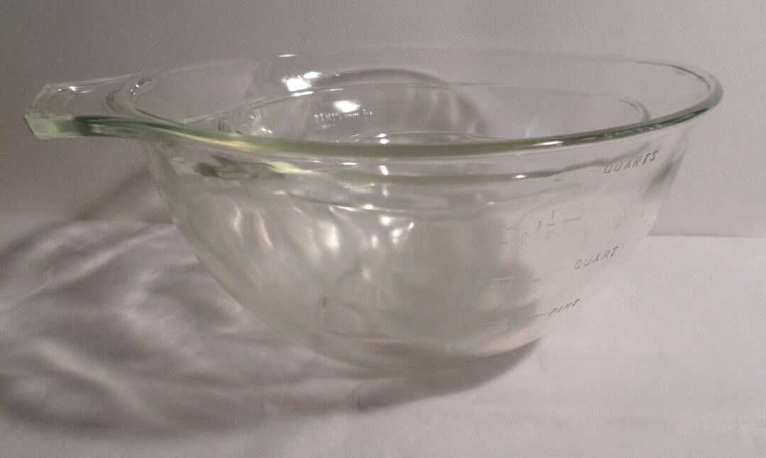 Pyrex, Teardrop, Crystal, Measuring Cup, Measuring Bowl, Pyrex Bowl ...