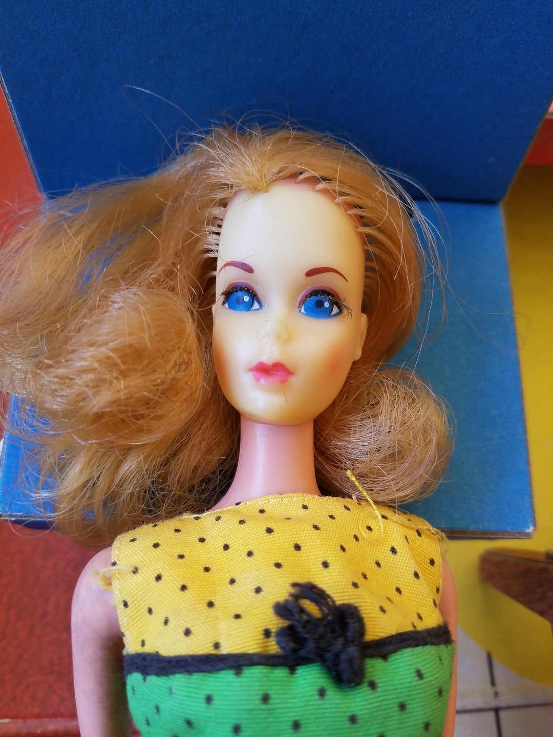 Blond Spitcurl TNT Barbie Doll, Tnt Flip, Marlo Thomas Blond, Bend Leg ...