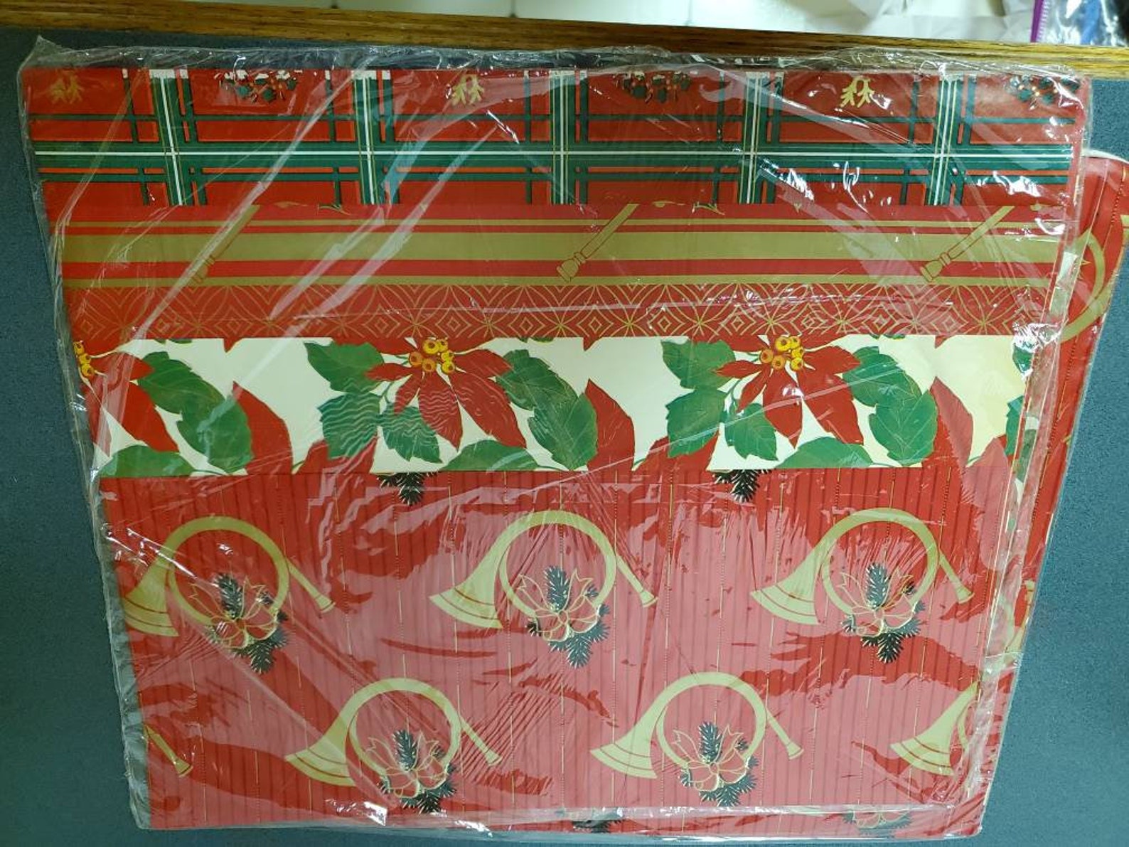 1980s Christmas Wrapping Paper-2 Identical Packages Slick - Etsy