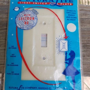 Light Switch Cover Vintage Fire Fly Glowing NOS Light - Etsy