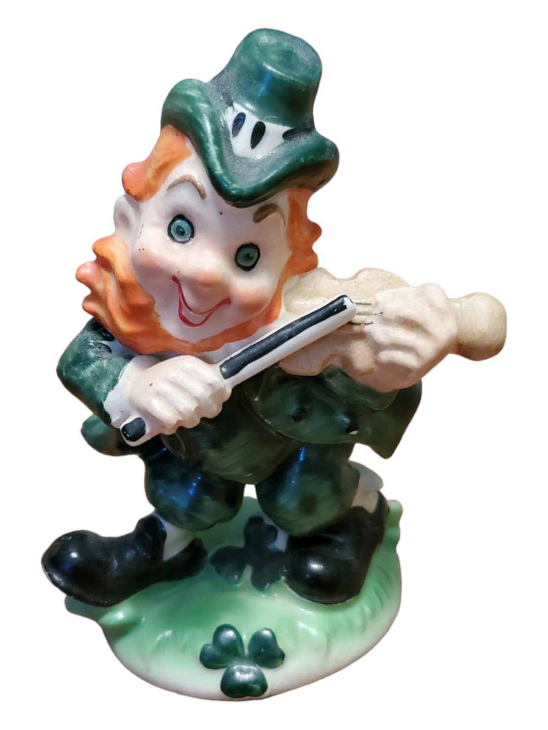 Vintage Lefton Leprechaun Figurine: St Patrick's Day Decor - Etsy