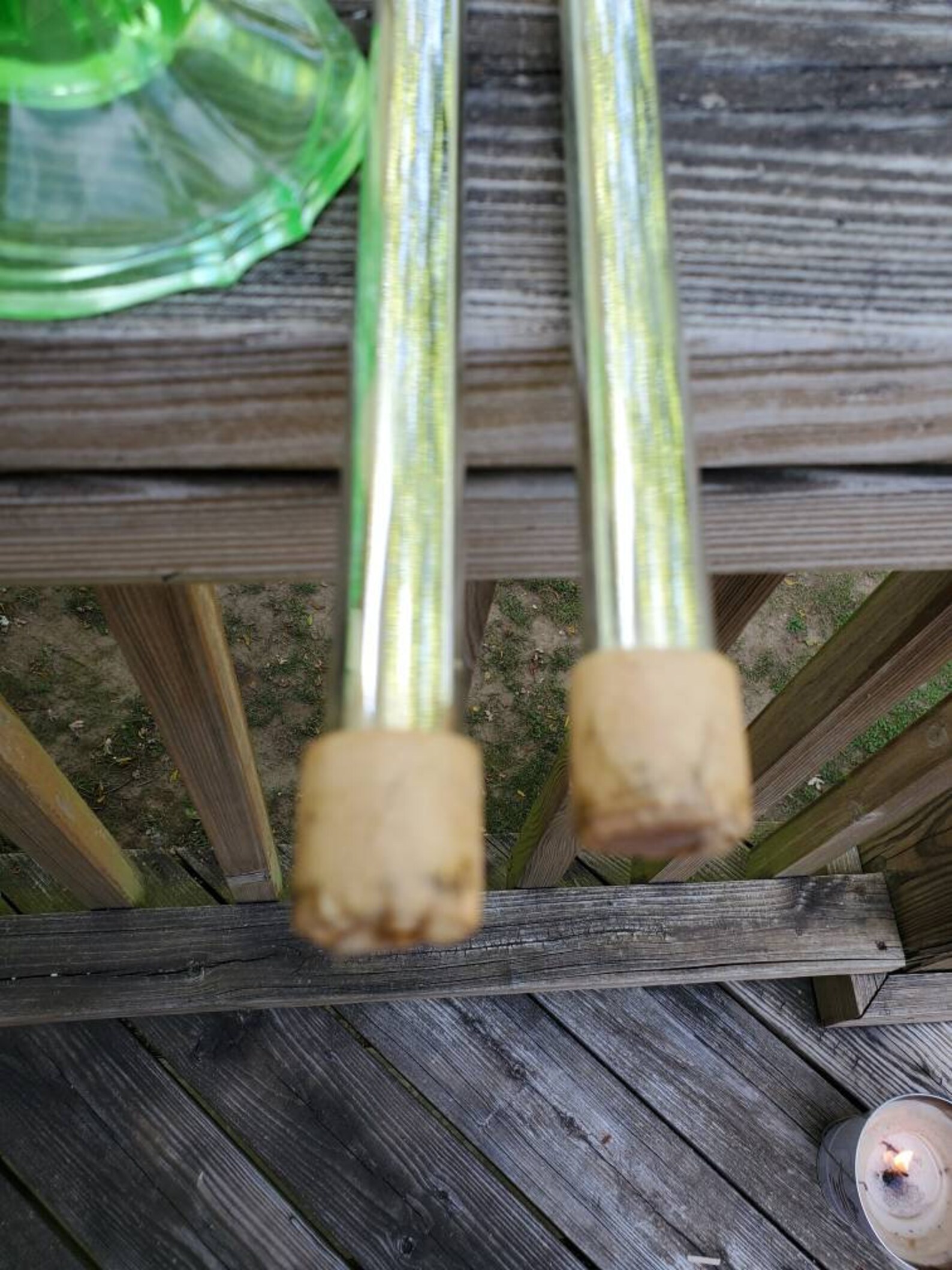 2 Mercury Glass Candle Sticks Antique Vintage Silver Faux - Etsy