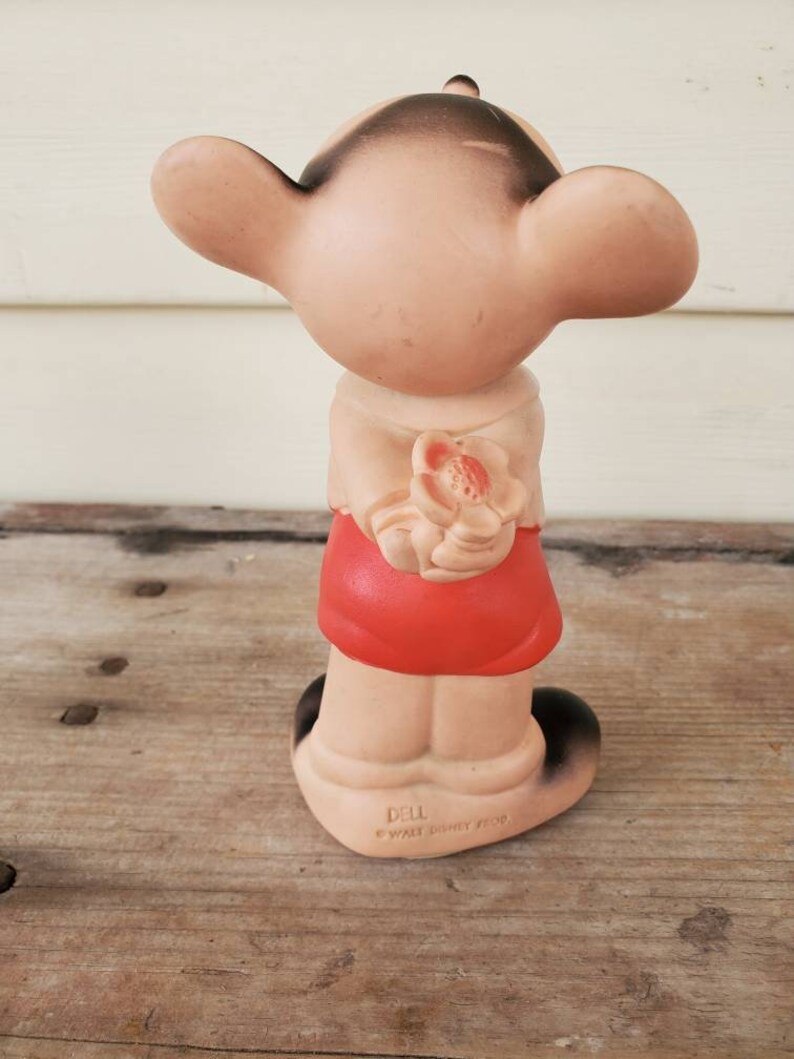 Vintage Walt Disney Mickey Mouse Dell WDP Rubber Squeaky Toy - Etsy