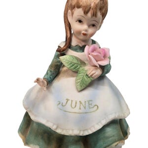Vintage Geo Z. Lefton, China Porcelain, June Birthday Girl, Figurine ...