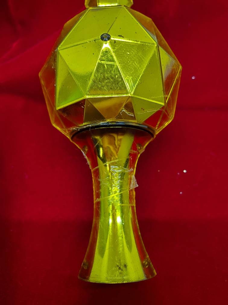 Indented Faceted Plastic Tree Topper With Angel Diorama | Etsy