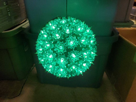 GE HOLIDAY CLASSICS Green Super Sphere-100 Lights Christmas - Etsy