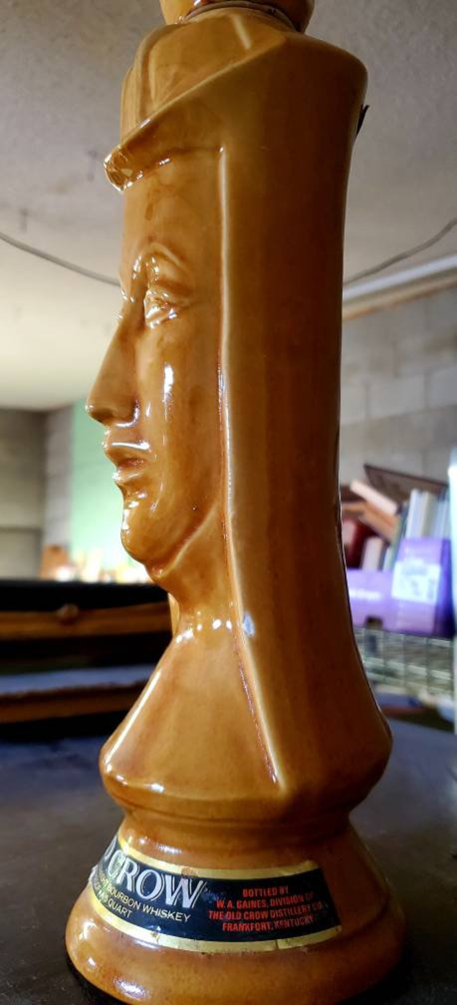 Old Crow Whiskey Decanter Chess Pieces Chess Pawn Liquor - Etsy