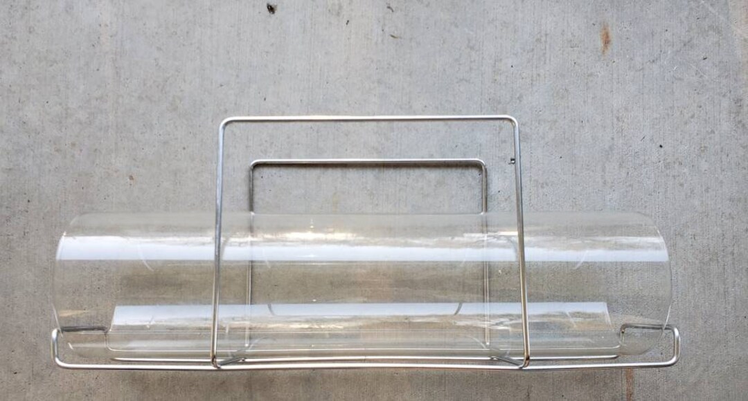 Vintage Pyrex Bake A Round-bread Dough Glass Baking Tube & Chrome ...