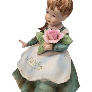 Vintage Geo Z. Lefton, China Porcelain, June Birthday Girl, Figurine ...