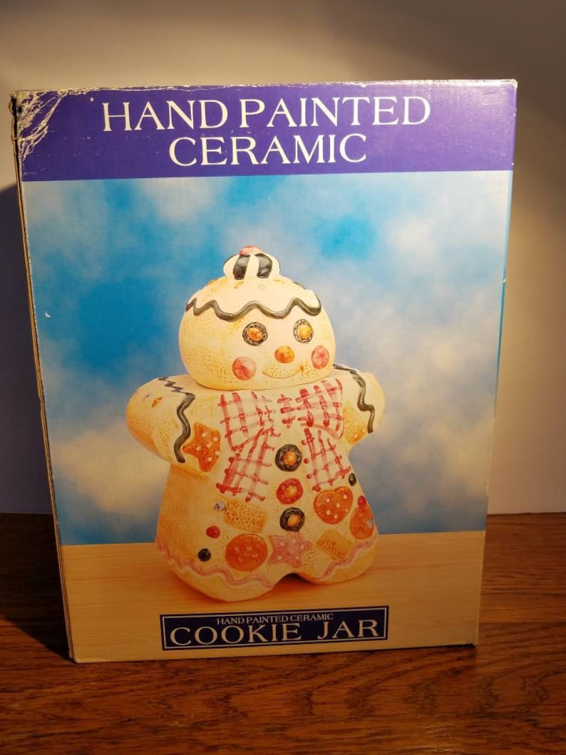 Ginger Bread Man Cookie Jar 13 Ceramic Cookie Jar mint in | Etsy