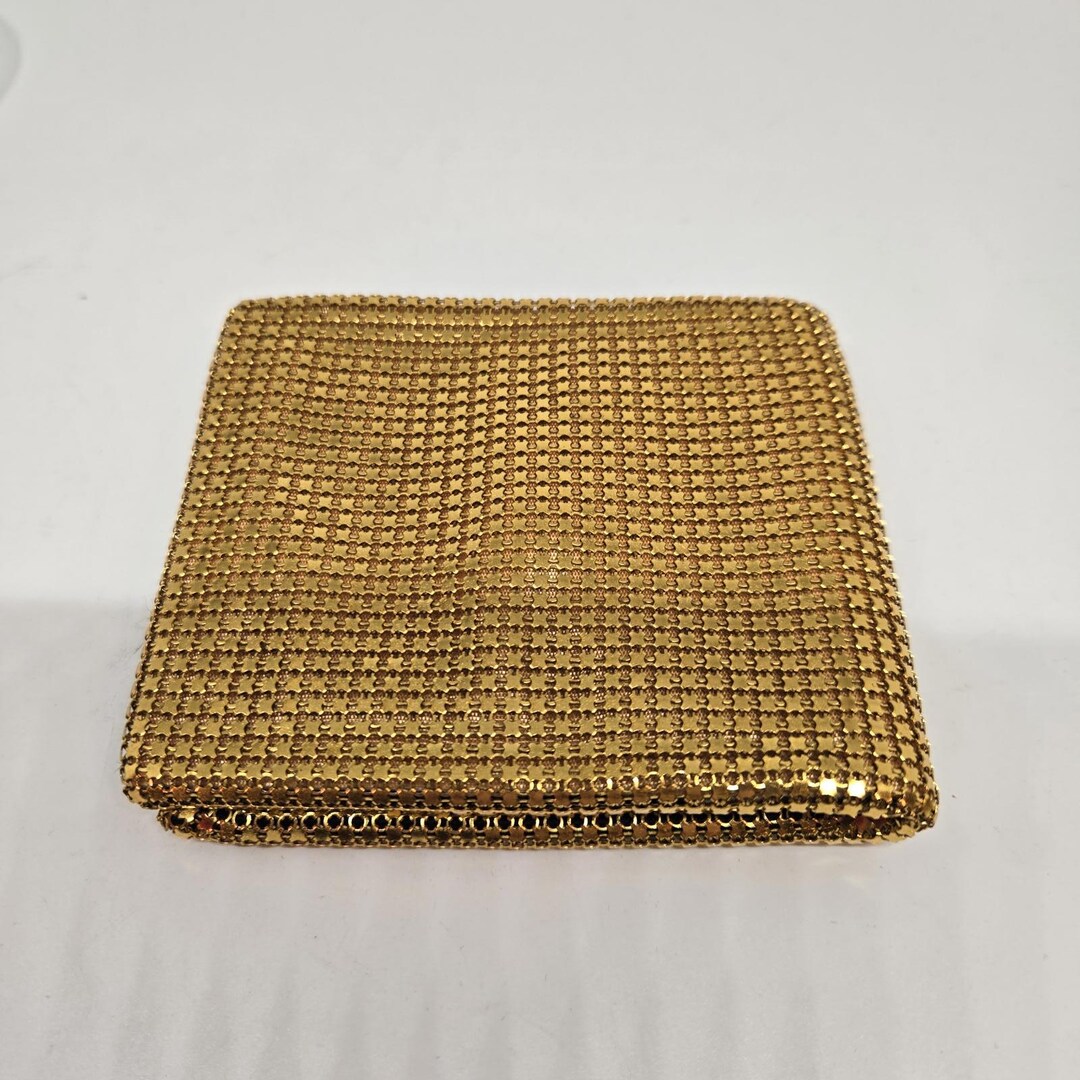Elegant Gold Mesh Exterior, Black Inside, Vintage Wallet by Evans, Gift ...