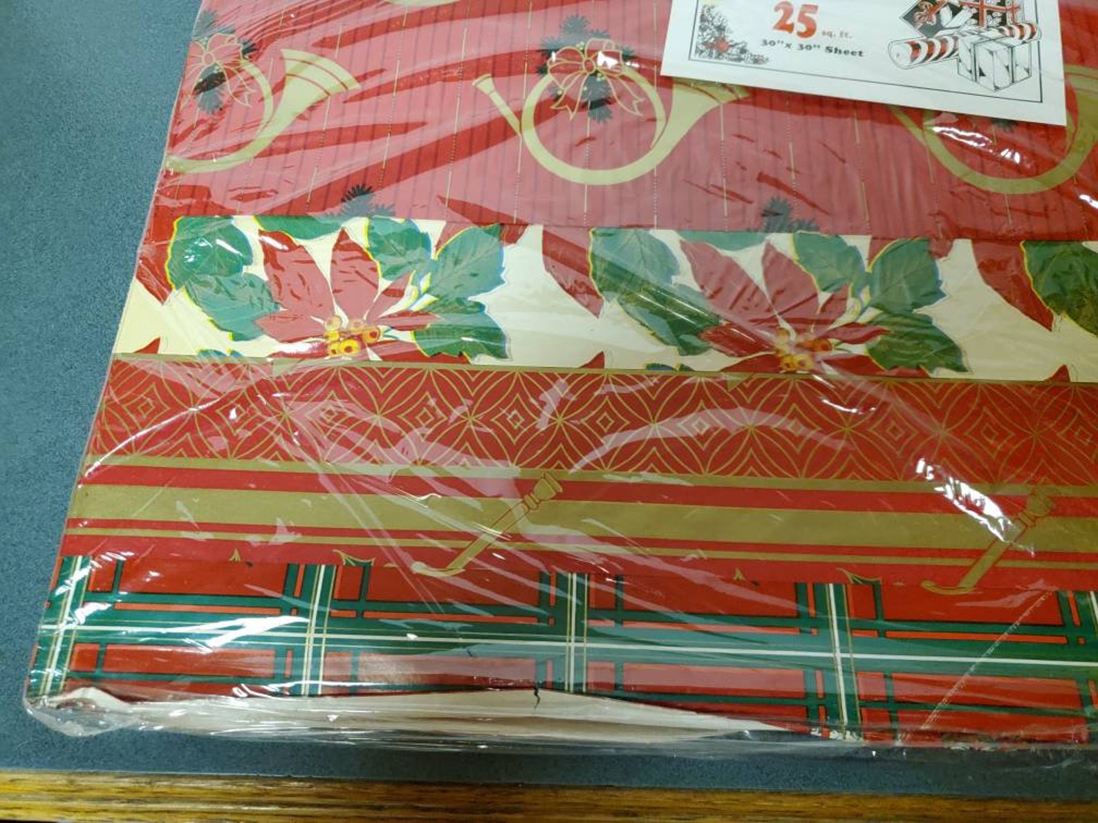 1980s Christmas Wrapping Paper-2 Identical Packages Slick - Etsy