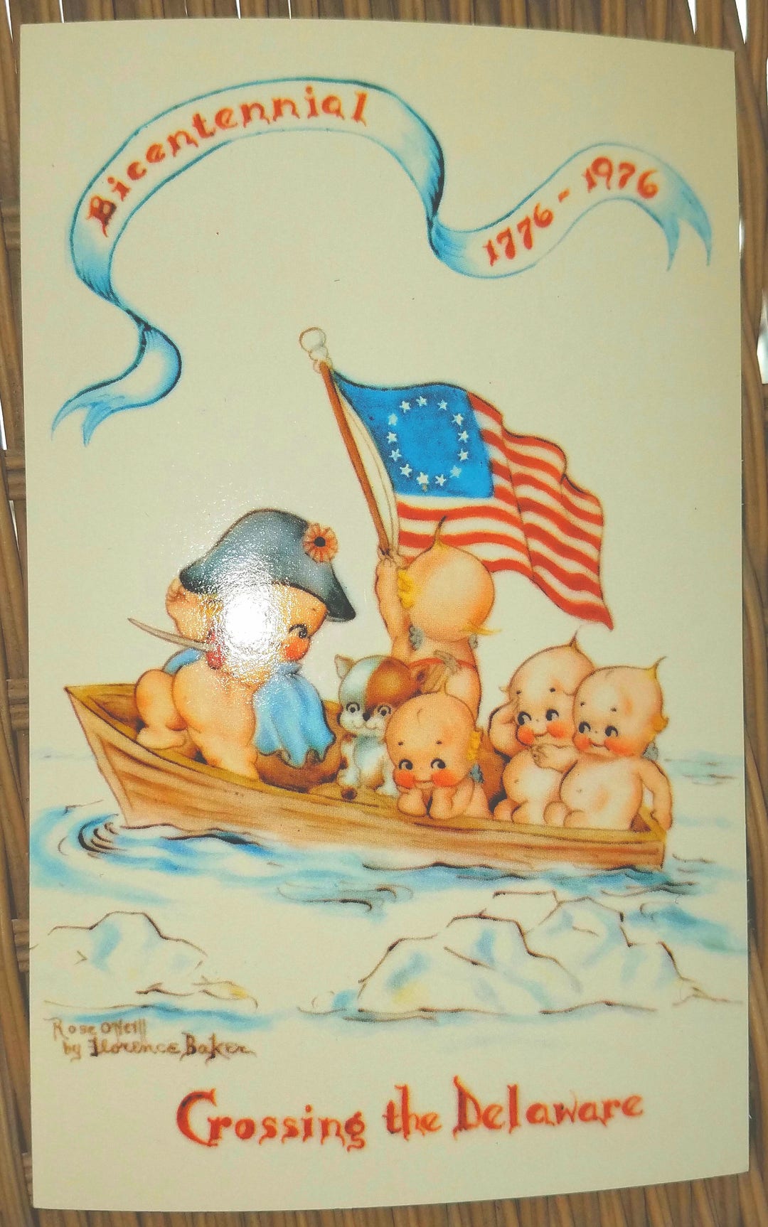 Vintage 1976 Kewpie Doll Postcard: Rose O'neill Bicentennial Art - Etsy