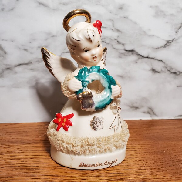 December Birthday Angel Figurine - Etsy