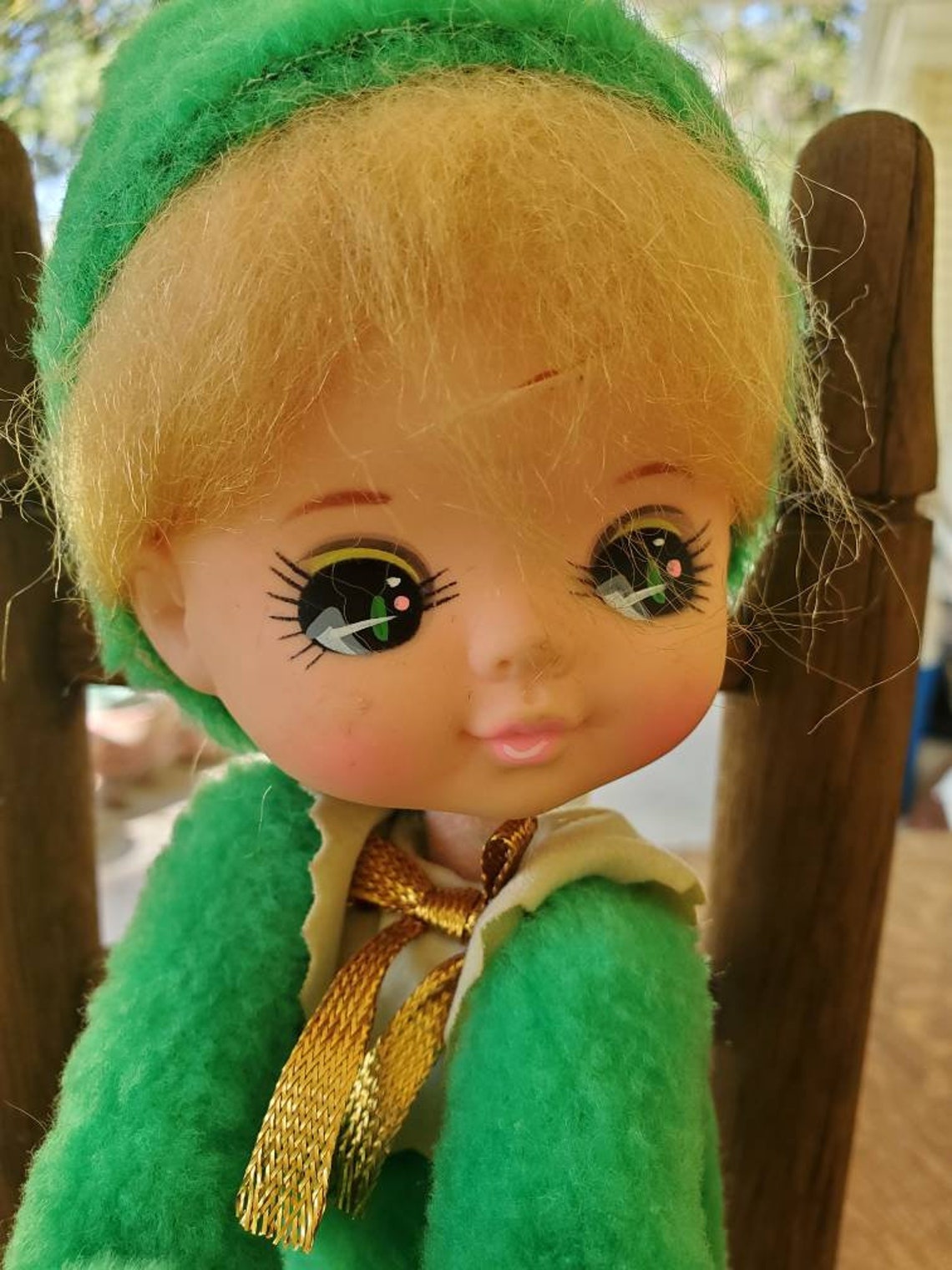Big Eye Christmas Elf Anime Style Made in Japan Bendable Elf | Etsy