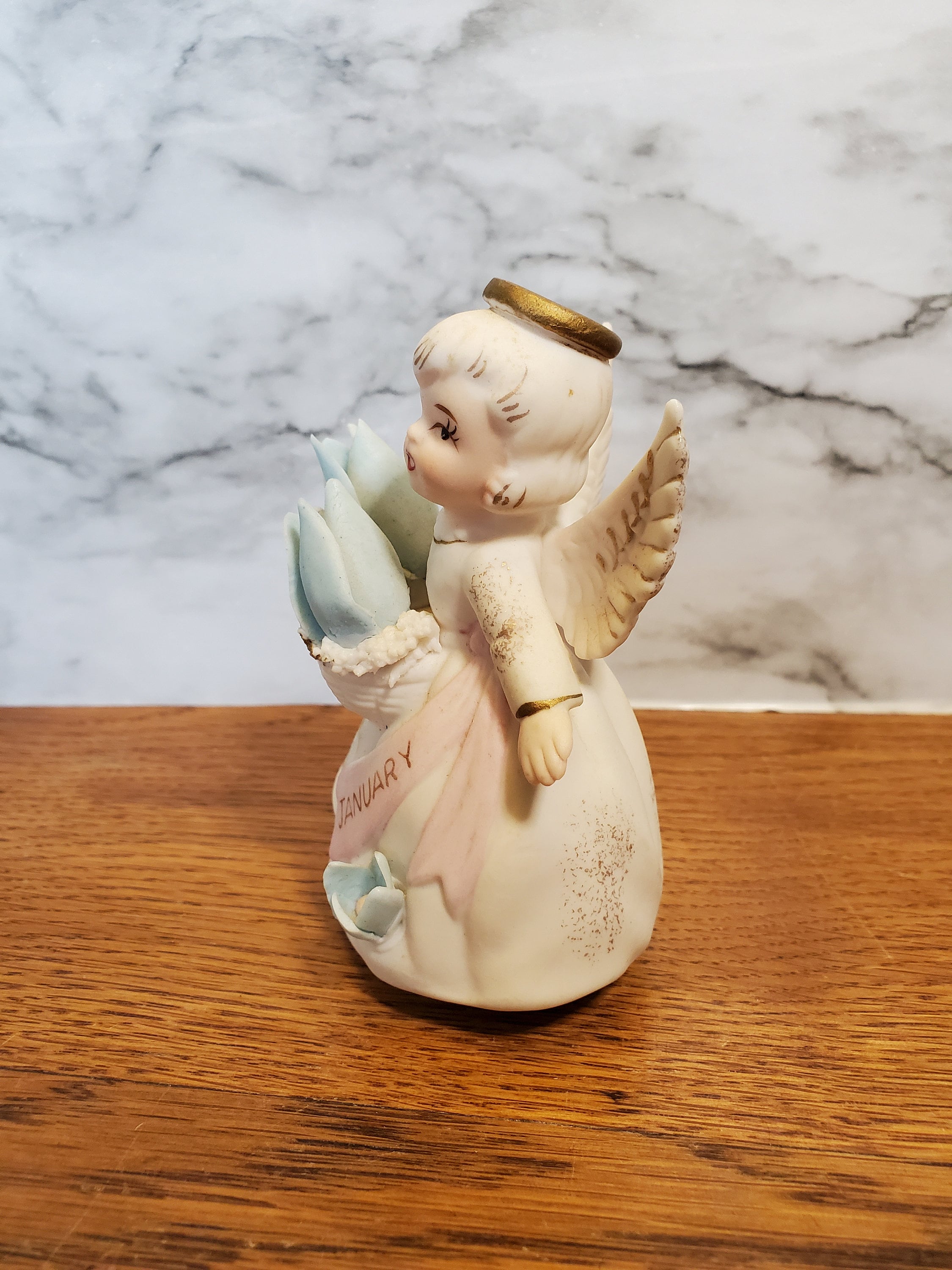Lefton Birthday Month Angel January Vintage Girl Figurine - Etsy