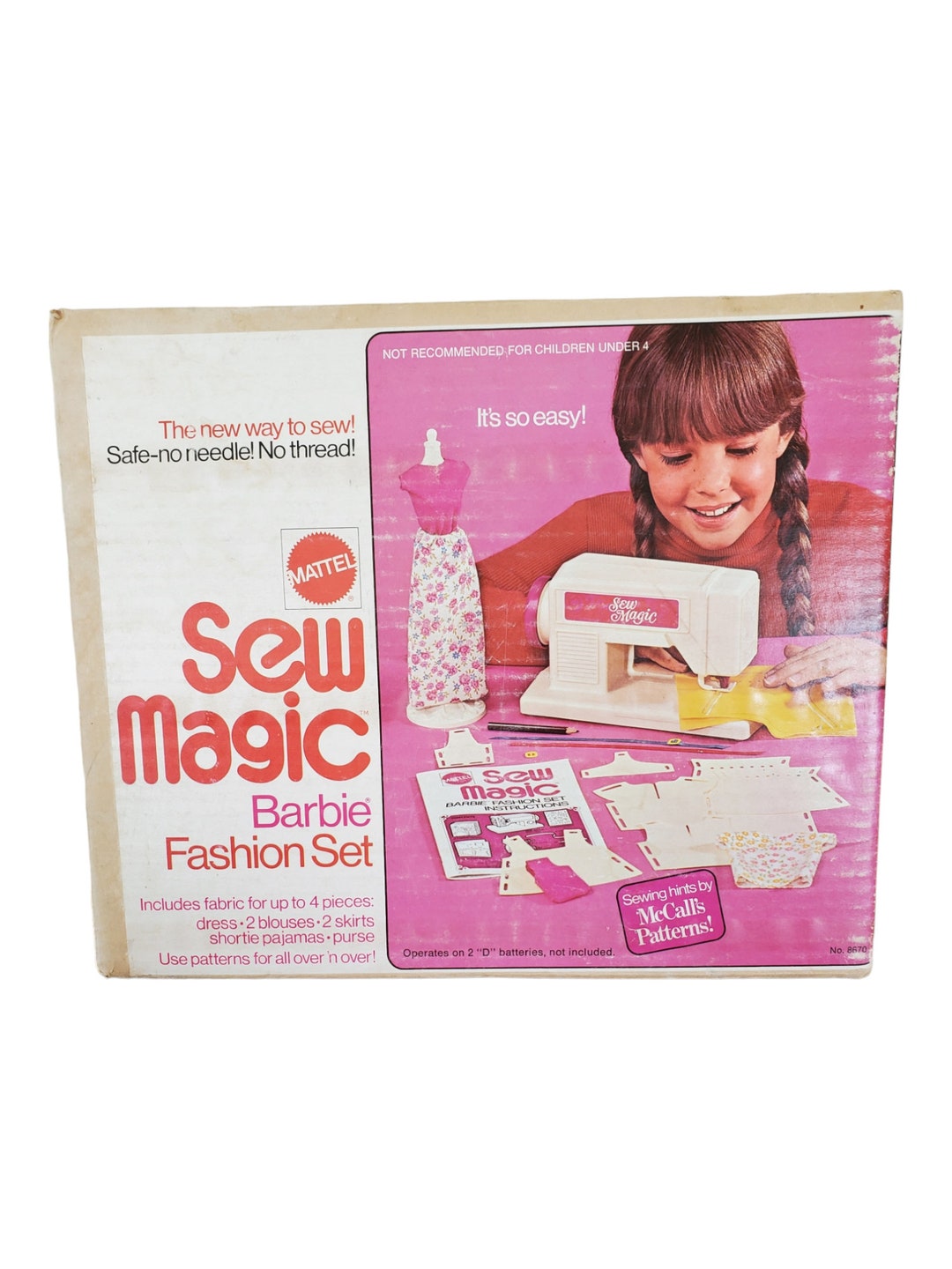Mattel, SEW MAGIC, Barbie Fashion Set, 1973, Vintage USA, Almost ...