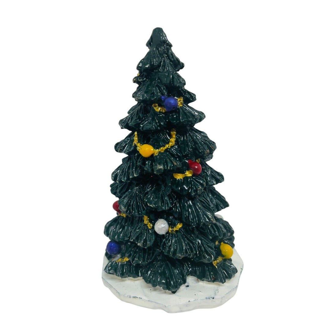 Lemax Christmas Village Tree 3 Tall Resin No Defects VTG - Etsy