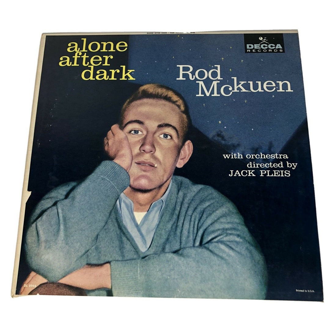 Rod mckuen alone after dark mono dl 8946 sample copy pink label 1st ...