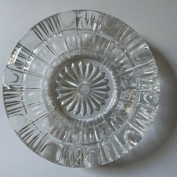 6 Lead Crystal Ashtray Mikasa Style Retro 4 Cigarette Slots - Etsy