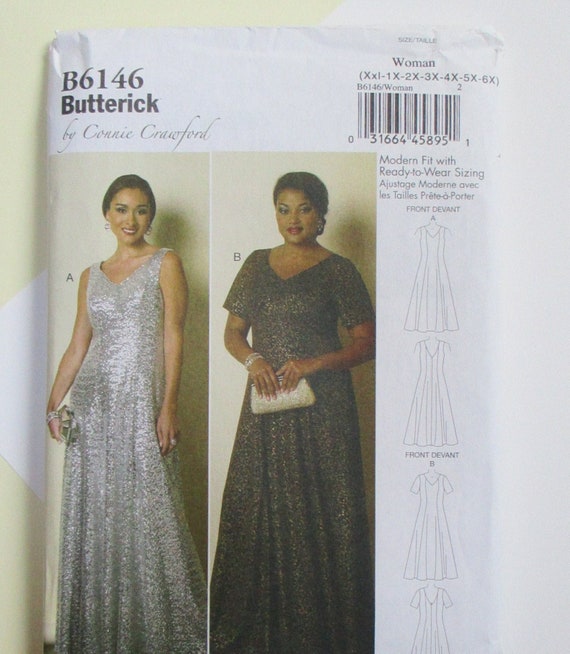 Sewing Pattern Dress Butterick B6146 Formal Occasion Mother of - Etsy