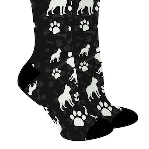 Boston Terrier Socks for Dog Lovers Boston Terrier Paw Socks - Etsy