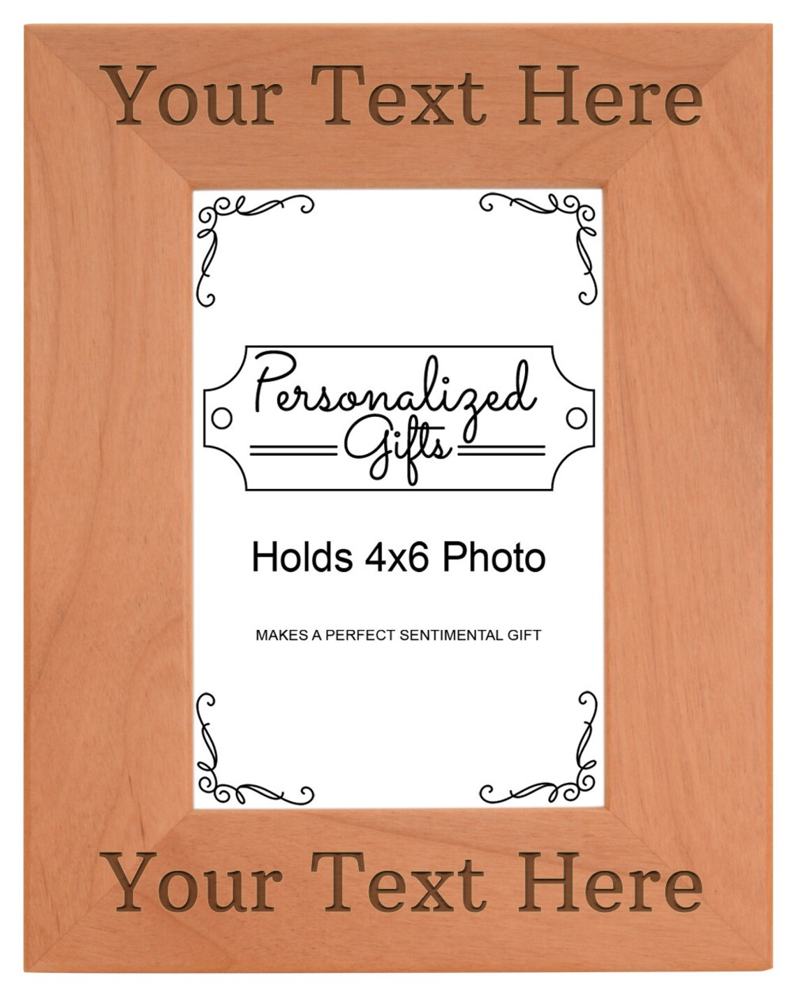 Custom Your Text Personalized Picture Frame Gifts Laser - Etsy