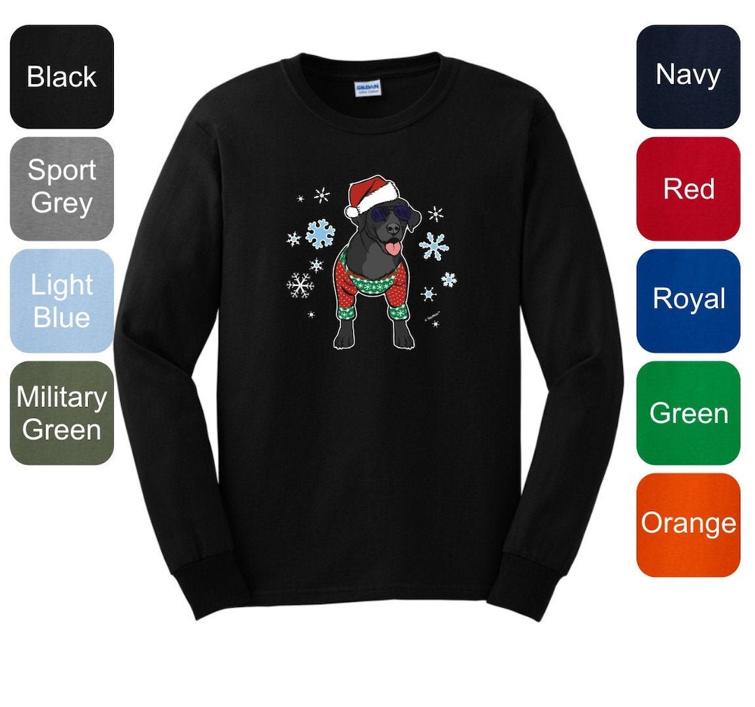 Christmas Clothes Black Labrador in Christmas Sweater Dog Lover Gifts ...