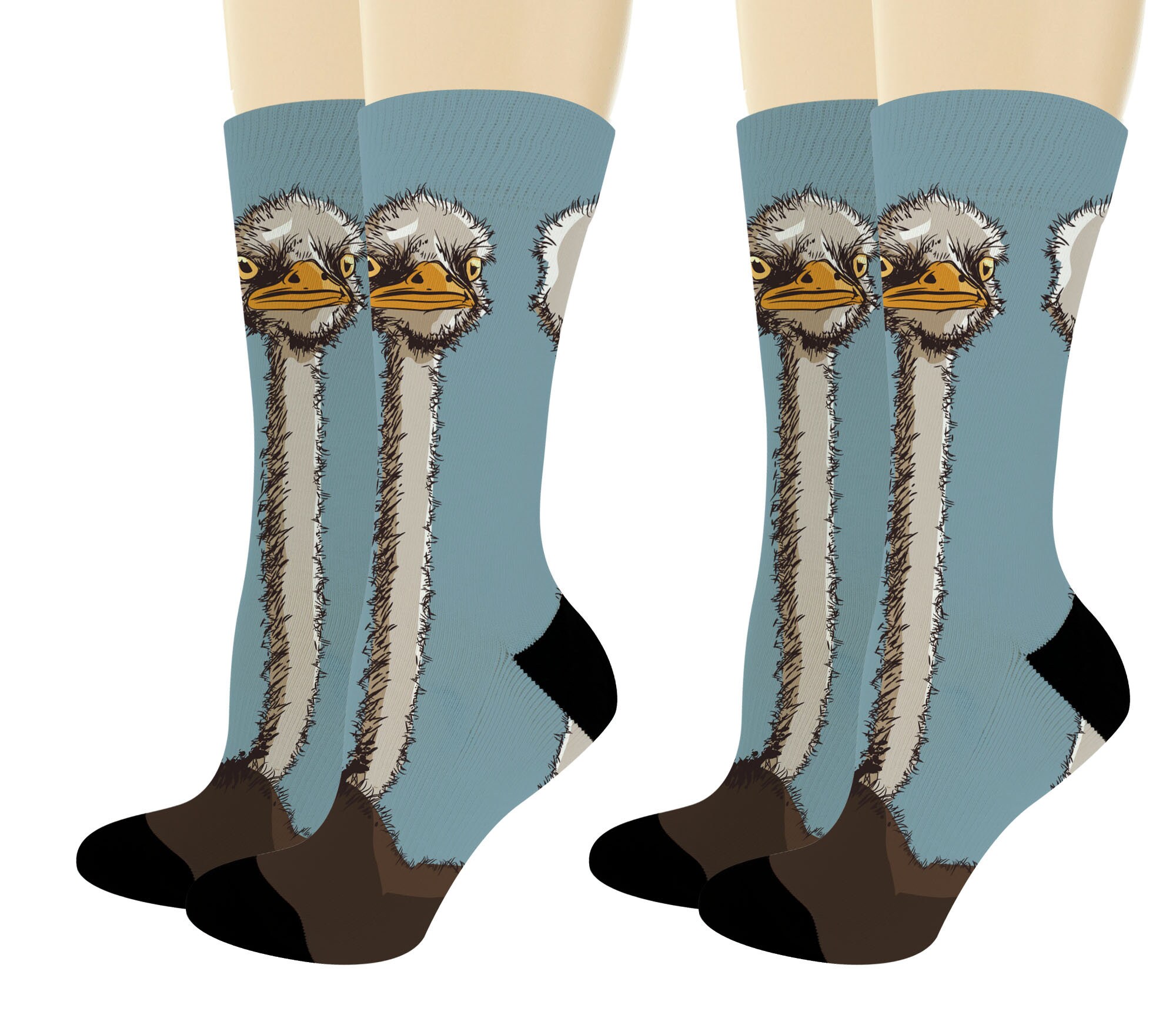 Unisex Animal Socks Ornery Ostrich Socks Ostrich Gifts for | Etsy