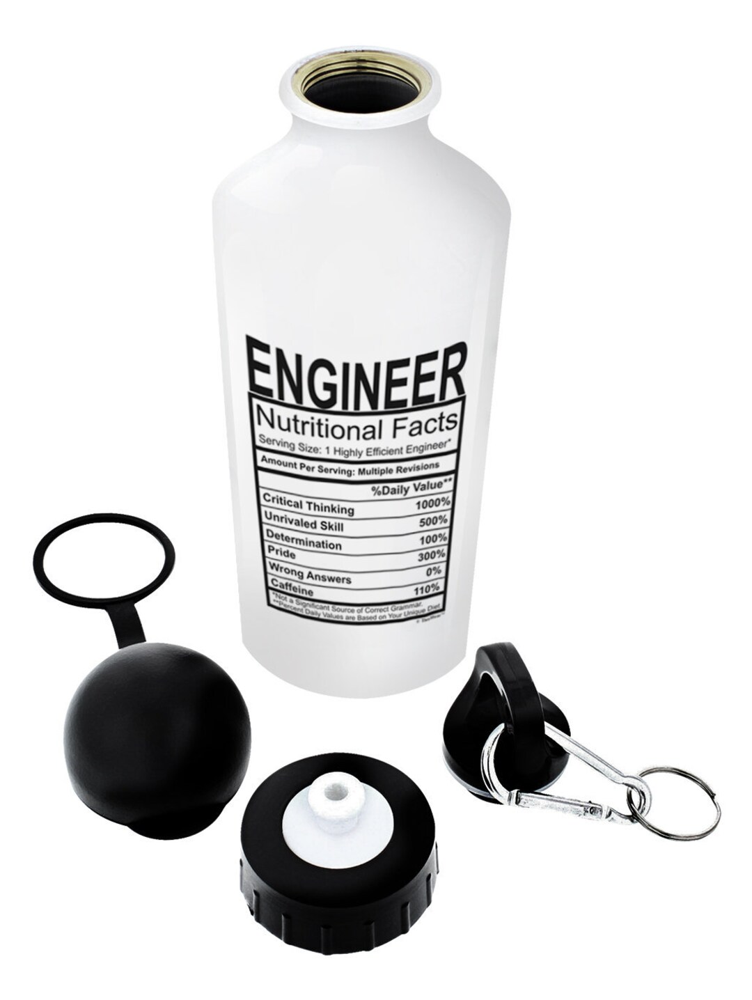 Engineer Water Bottle Engineer Nutritional Facts Aluminum Water Bottle ...